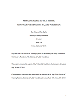 MSF Library – Motorcycle Safety Foundation